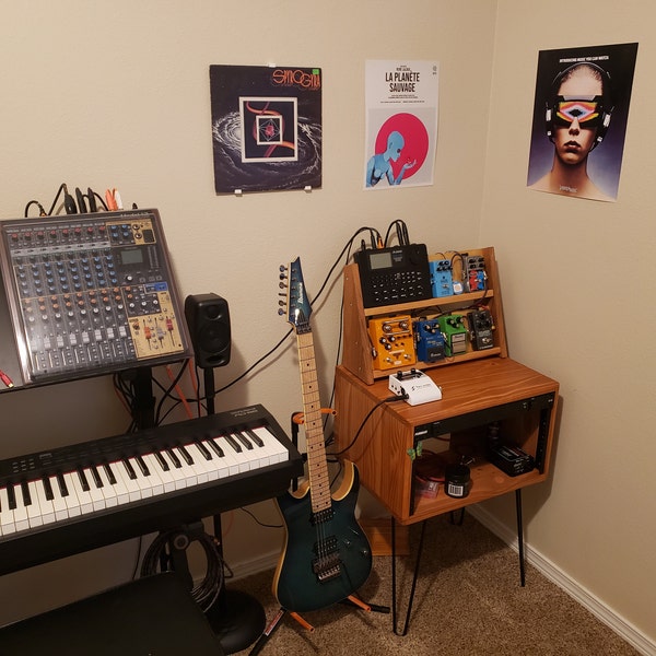 Nice-racks 4-space Studio Rack, Choose Your Depth, Choose Your Stain ...