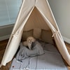 Kids Canvas Teepee Sewing Pattern, Kids Tent, Play Tent Pattern, Easy ...