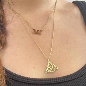 Circular Flame Necklace With Triangular Burnout, Special Chain, Fiery ...