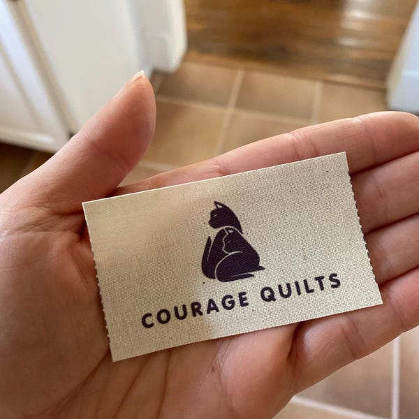 Fold Over Labels - Custom Clothing Labels for Handmade Items on Organic ...