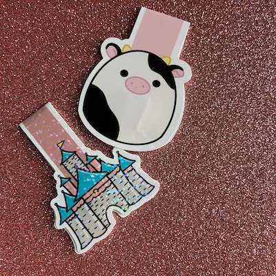 Squishmallow Cow Bookmark, Magnetic Bookmark, Planner Reading Accessory ...