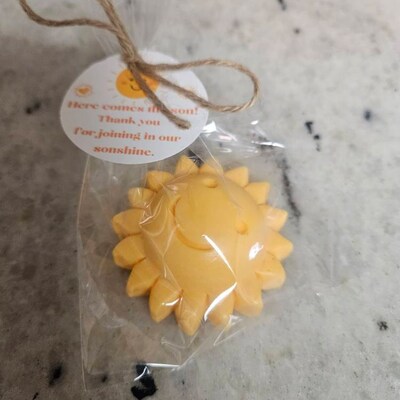 Sun Baby Shower Soap Favors Sunshine Soap Here Comes the Son Soap Baby ...