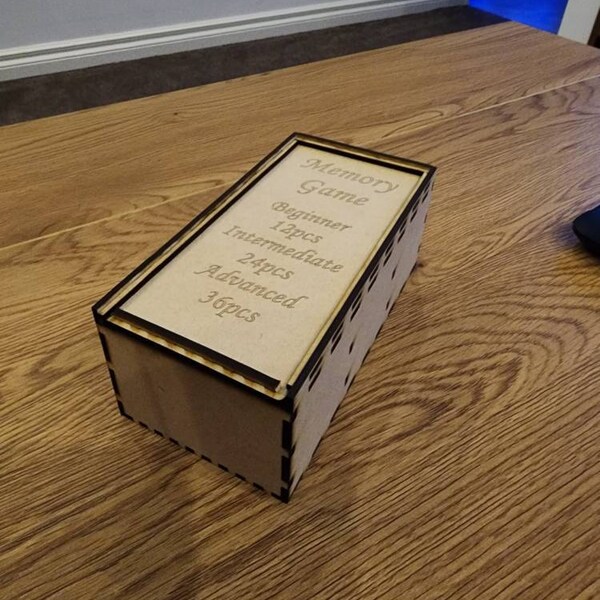 Memory Game Box Set 3mm (digital File Only) - Etsy