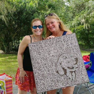 Pitbull Angled String Art 16x16 - Etsy