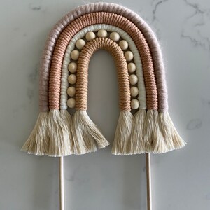 Vintage Blue Mini Rainbow Individual Macrame Rainbow Wood - Etsy