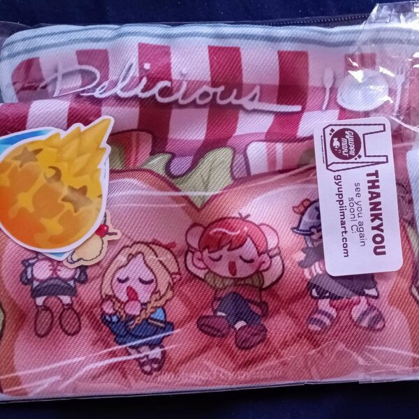 Original Gyuppiimart Konbini Pixel Art Prints 5x7 Melon Soda Omurice ...