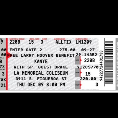 Custom Concert Ticket Fully Customizable Ticketmaster Fake Concert ...