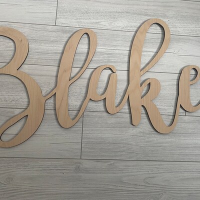 Baby Name Sign Cutout Name Cut Out Personalized Name Sign - Etsy