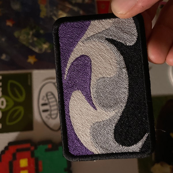 Asexual Patch - Trippy Ace Pride Flag - Psychedelic Embroidered Iron on ...