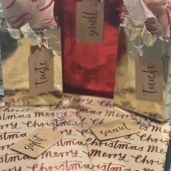 Christmas With You Makes Perfect Sense - 5 Senses Card and Tag Set ...