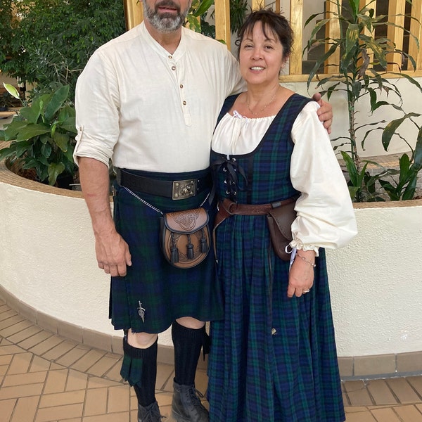 Womens Blackwatch Irish Celtic Scottish Renaissance Outlander Costume ...