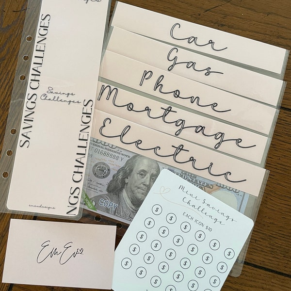 A6 Dashboard Cash Envelope Dashboard Minimal Sinking Funds Dashboard - Etsy