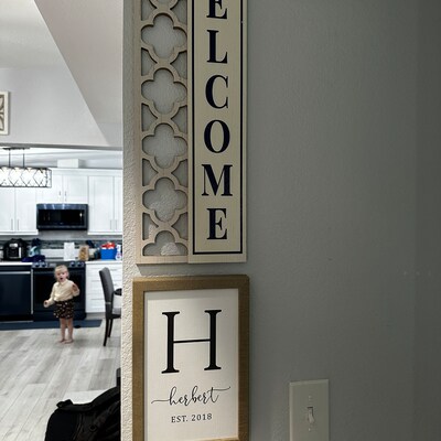 Personalized Farmhouse Style Monogram Sign Personalized Wedding Gift ...