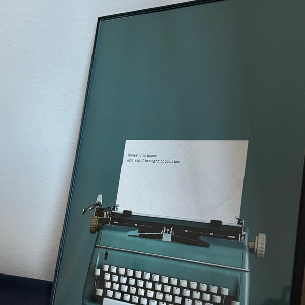 Modern Typewriter Print Typewriter Aesthetic Typography Art Typewriter ...