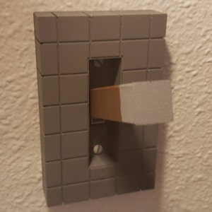 Minecraft-inspired Lever Triple Light Switch Plate - Etsy