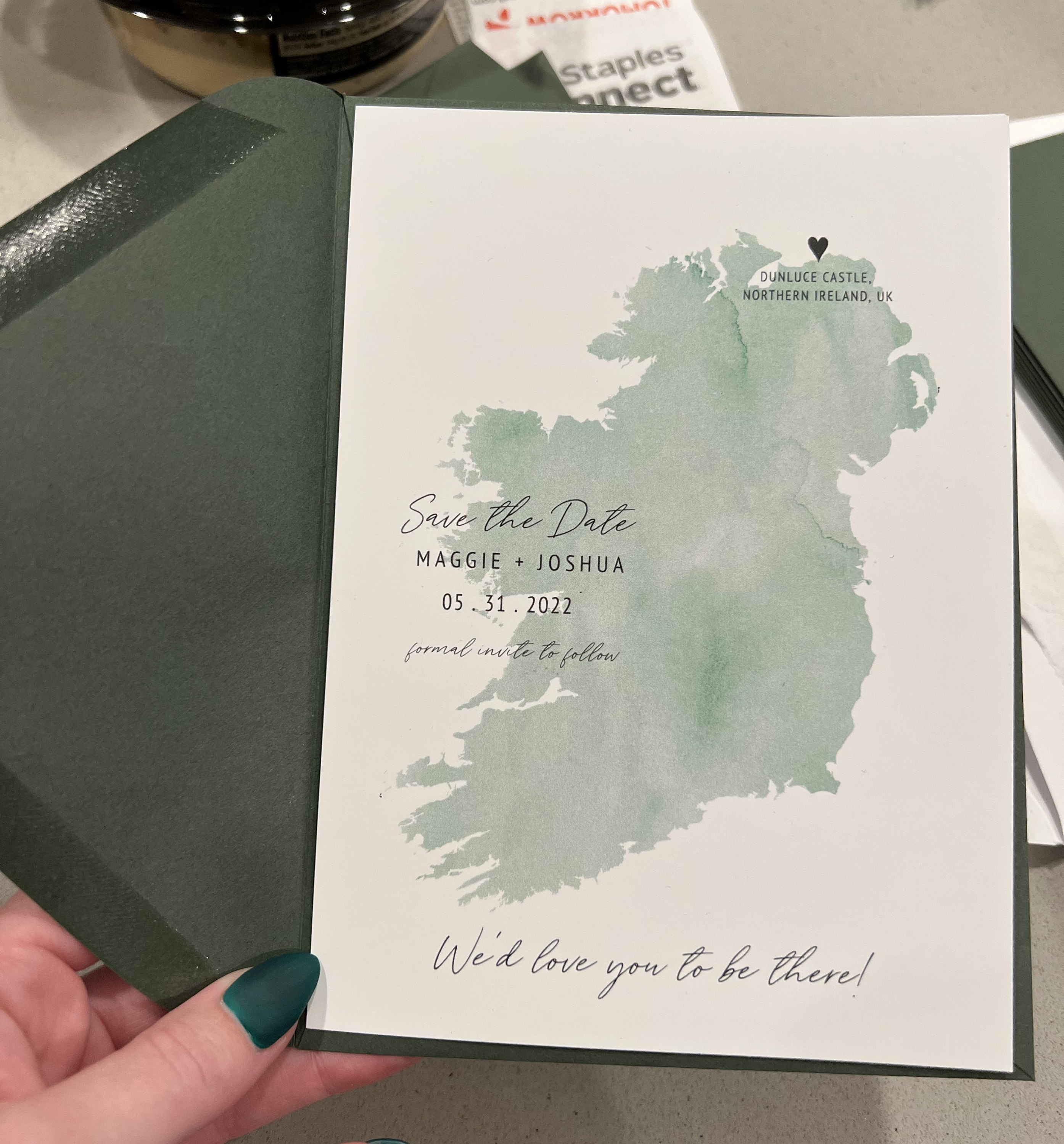 IRISH Wedding Save the Date Template Instant Download Save | Etsy