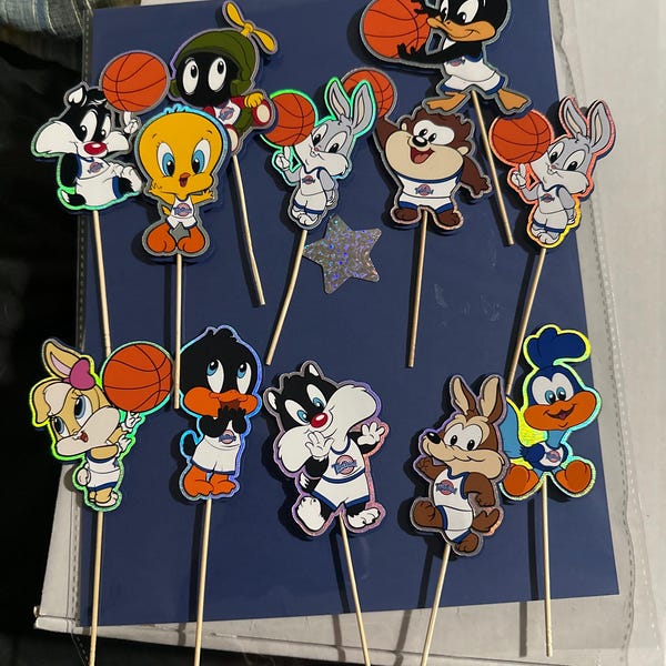 Baby Space Jam Cupcake Toppers / Baby Space Jam Set of 12 / Baby Space ...