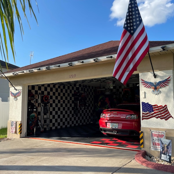 American Flag Wall Metal Sign - Etsy