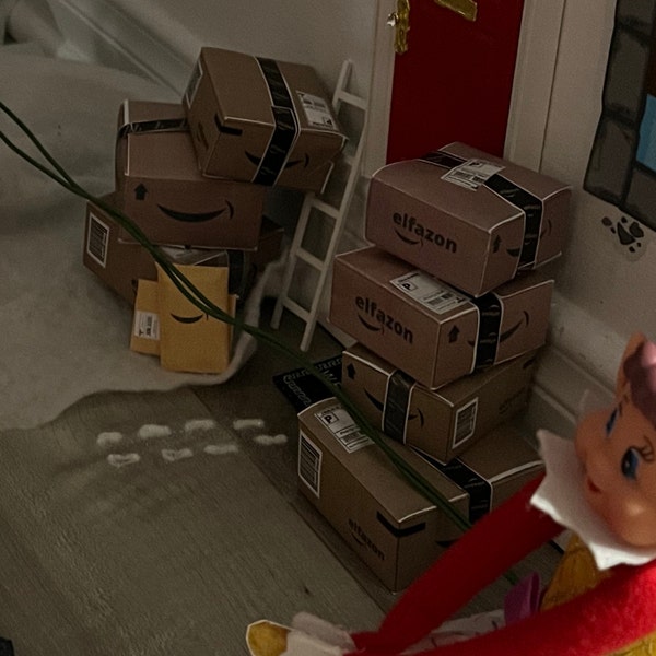 Christmas Elf Sized Elfazon Envelopes amazon Elf Prop Idea Digital ...