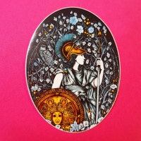 Goddess Athena Vinyl Sticker Laptop Decal Fantasy Art Greek Mythology ...