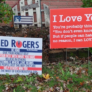 Trans Rights Are Human Rights Yard Sign 18x24 2 Sided | Etsy
