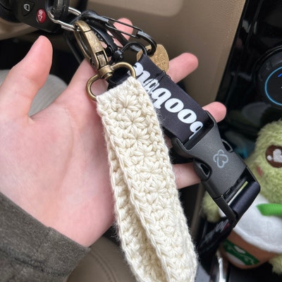 Crochet Key Fob, Artsy Arthurs, Wristlet Key Fob, Boho Key Fob, Crochet ...