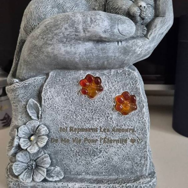 Personalized Solar Cat Memorial Stone, Pet Loss Gift - Etsy