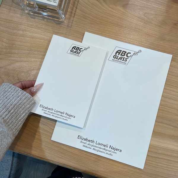 Your Logo Here, Personalized Business Notepad, Custom Business Notepad ...