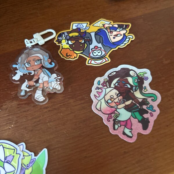Pearl and Marina | Splatoon 2” Glitter Holographic Sticker - Etsy