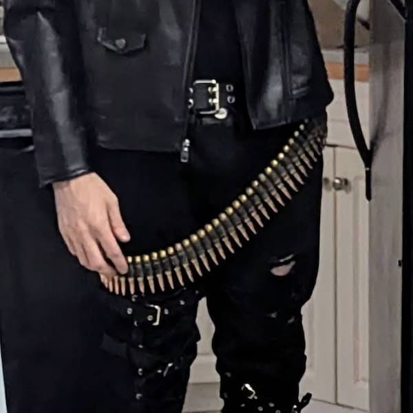 Bullet Belt,punk Belt,gothic Belt,heavy Metal Bullet Belt,punk Fashion ...