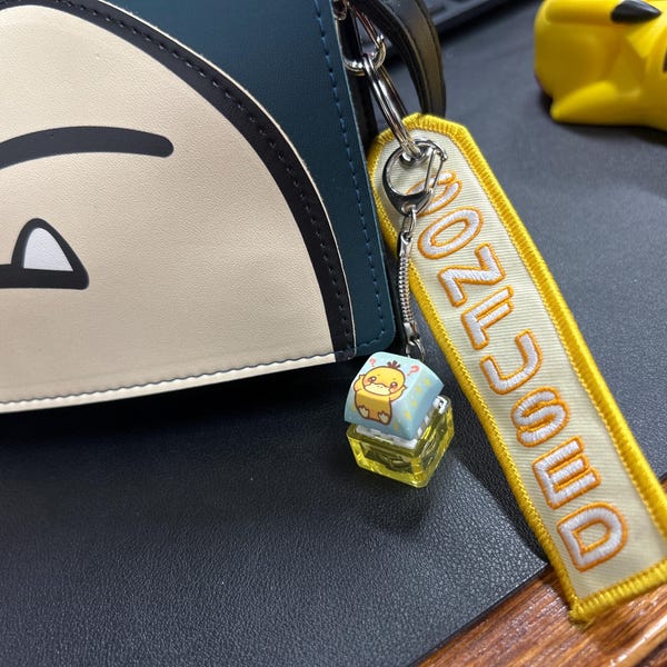 Cute Cat Embroidered Tag Keychain Kawaii Neko Jet Tags tamago, Sakura ...