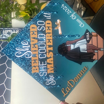 Graduation Cap Topper Label/ Breaking Generational Curses/1st ...