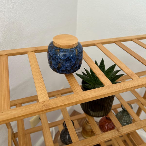 Custom Mini Ceramic Urn, Unique Dog Ashes for Memory Pot, Small Urn for ...