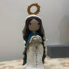 PATTERN: Blessed Virgin Mary Crochet Amigurumi, Virgin Mary Amigurumi ...