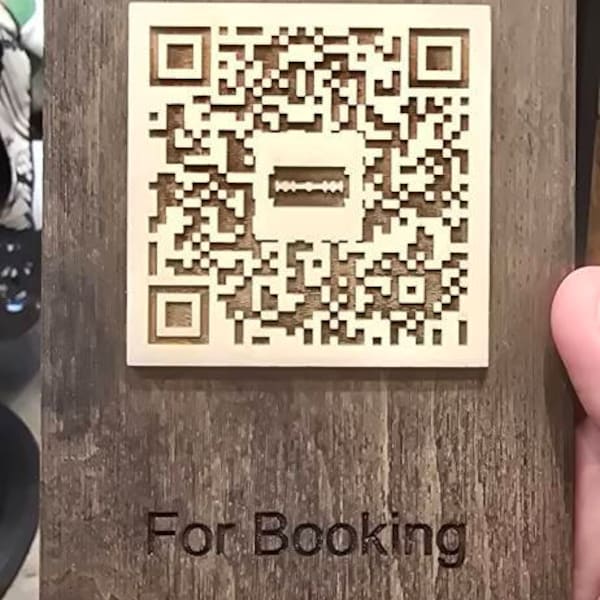 QR Code Menu, QR Code Menu Sign, Wooden Qr Cod Sign - Etsy