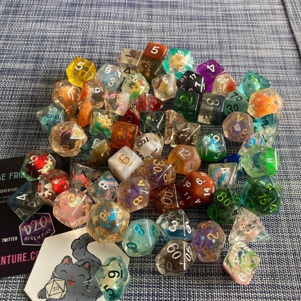 HALF Pound of DND Dice, Assorted Loose Dice, Dice by Weight, Dnd Dice ...