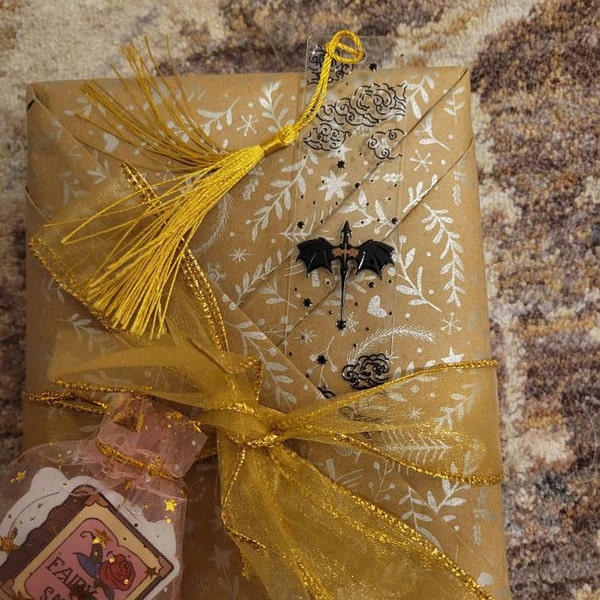 Fourth Wing Acrylic Bookmark With Signet - Etsy