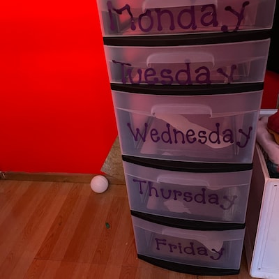 Large Vinyl Days of the Week for Classrooms and Home Organizing Great ...