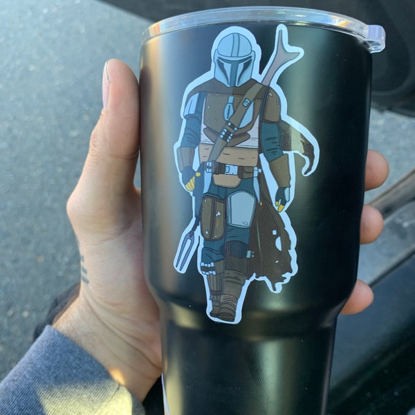 Mandalorian Sticker - Etsy