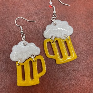 2 Piece Beer Pendant Mold, Beer Pendant Mold, Beer Drop Earrings Mold ...