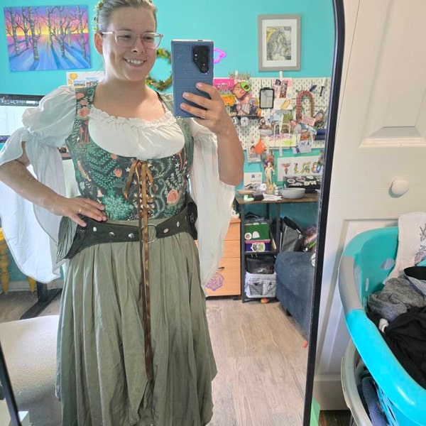 Mystic Moths | Reversible Cottagecore Corset Bodice | Witchy Moth Moon ...