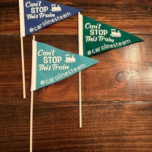 Custom Waving Hand Flag, Triangle Pennant Flag Party Favors, Solid ...