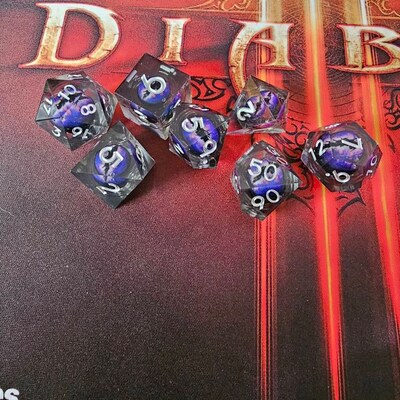 Koi Fish Dnd Dice Set Liquid Core for Role Playing Games , Dungeons and ...
