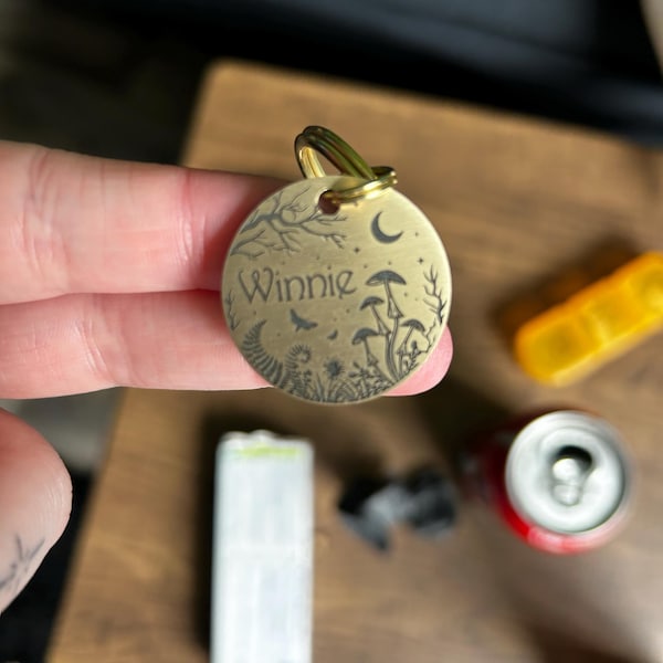 CUSTOMISABLE Dog Breed Silhouette Dog Tag, Choose Dog Breed ...