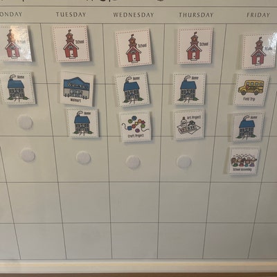 First Next Then Transition Board includes 72 Routine and - Etsy