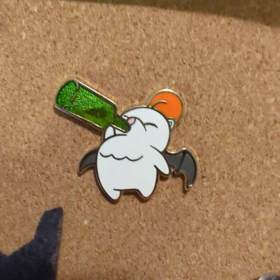 Final Fantasy XIV Drunk Moogle Hard Enamel Pin - Etsy