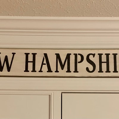 Wooden Sign, New Hampshire, Wood State Sign, State of NH, Wood Sign ...