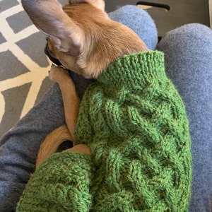 Aran Dog Sweaters/jumper in Alpaca/wool Mix With a | Etsy