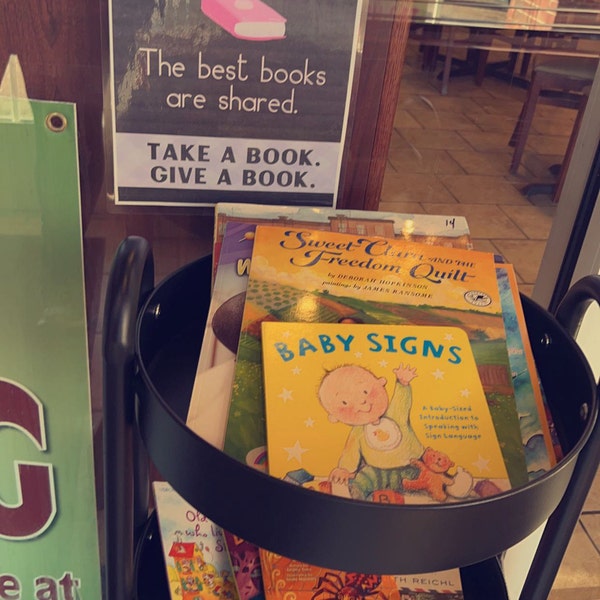 Little Library Printable - Welcome to Our Little Library School Library ...