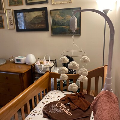 Solar System Mobile Crib Pastel Space Mobile Nursery Planet Mobile Baby ...